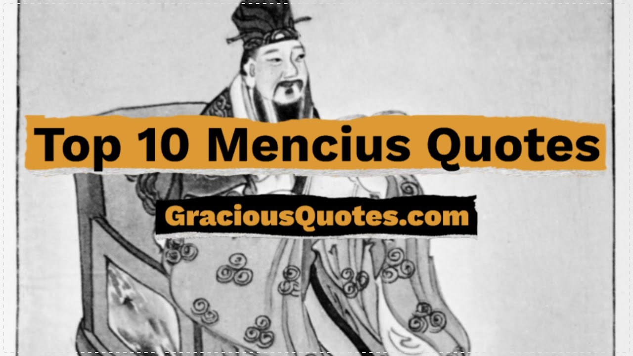 Top 10 Mencius Quotes - Gracious Quotes - YouTube