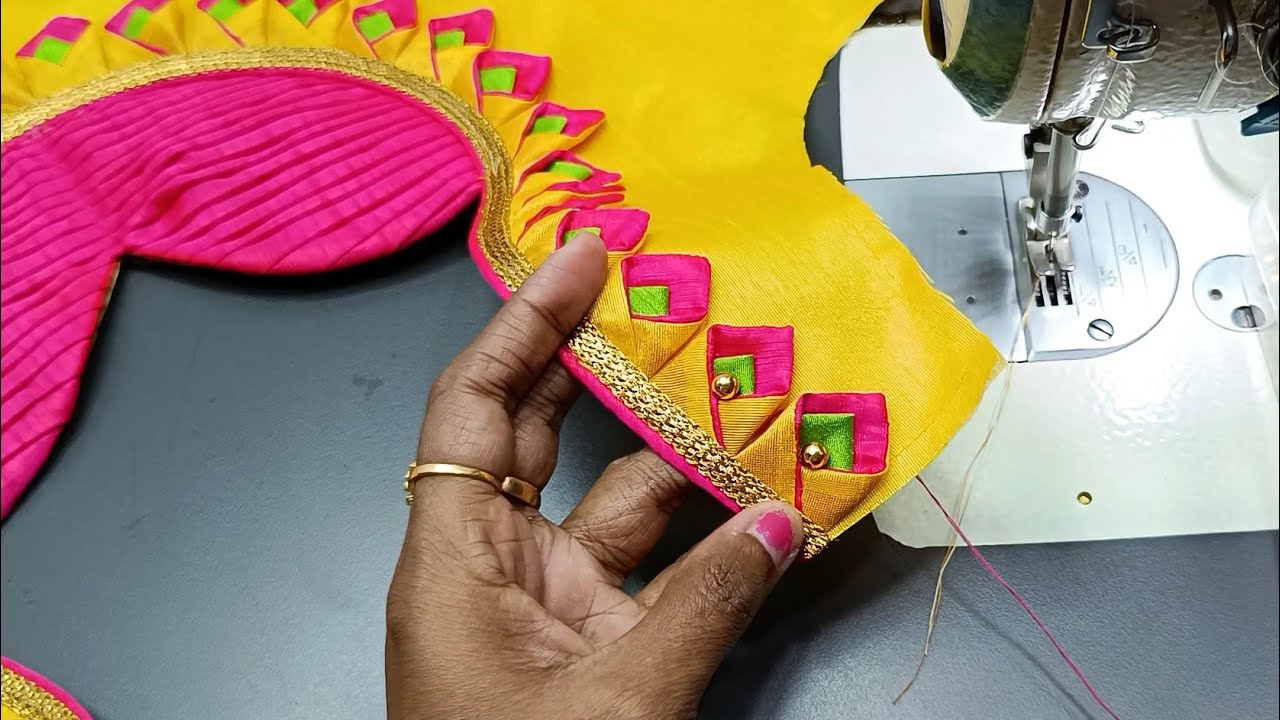 Very stylish new look blouse design | blouse back neck design cutting ...