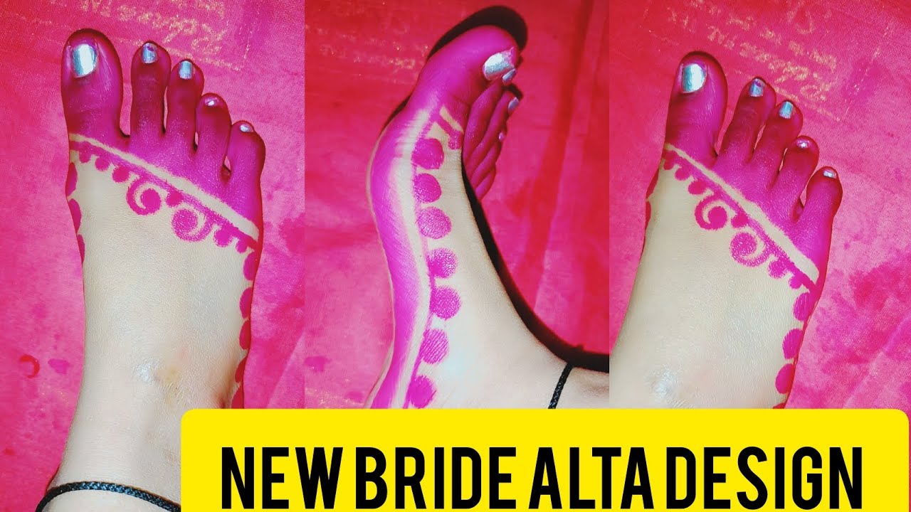 new bride Alta design #alta #trending #mehndi #altadesing # ...