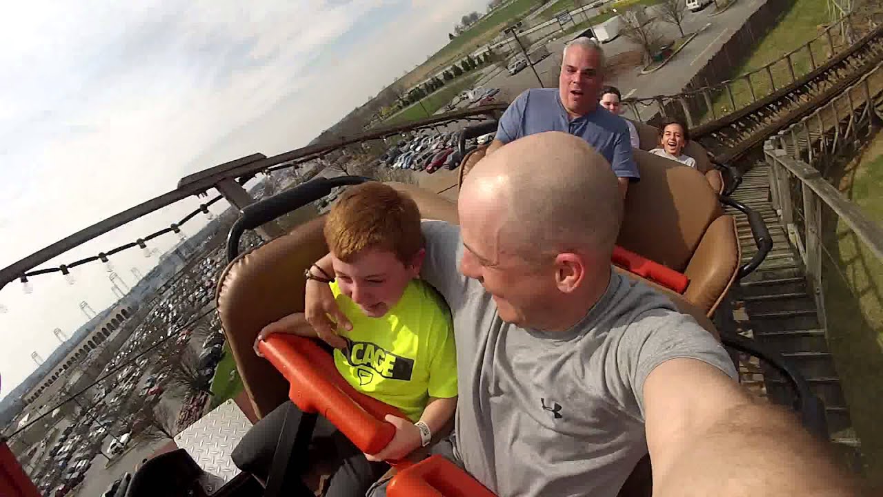 Joe crying then laughing on a roller coaster - YouTube