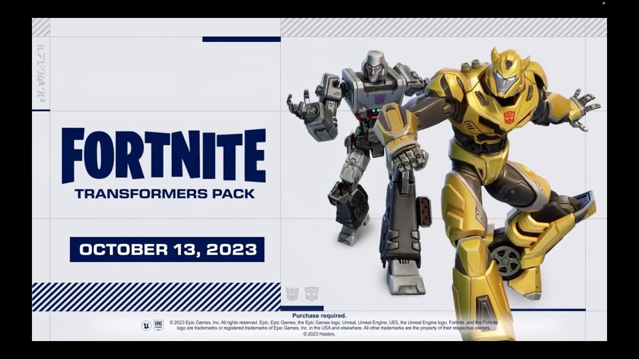 The Fortnite Transformers Pack Release Date Trailer! - YouTube