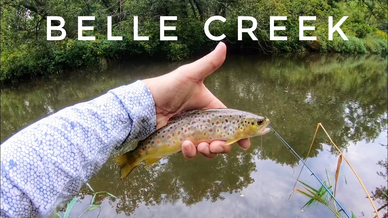 Exploring Belle Creek - Trout Fishing - YouTube