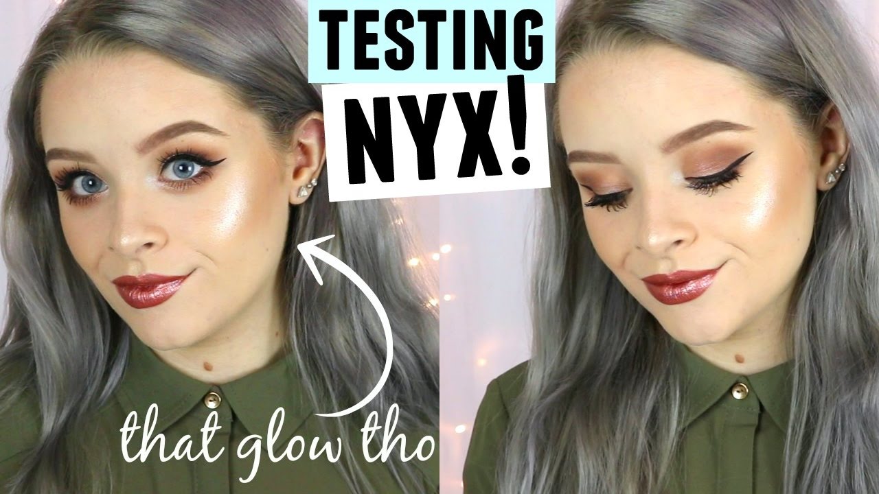 TESTING NYX MAKEUP!! | sophdoesnails - YouTube