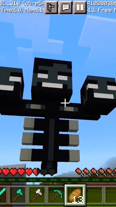 Wither Statue Build In Minecraft Youtube