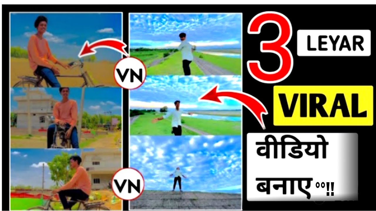 3 layer video editing | 3 layer Instagram trending video editing 🔊| new ...