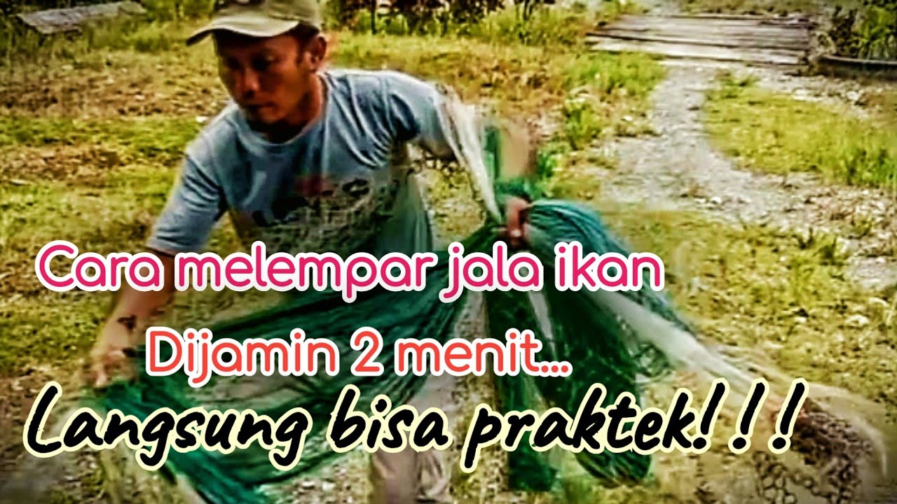 Cara menebar jala ikan, metode orang vietnam - YouTube