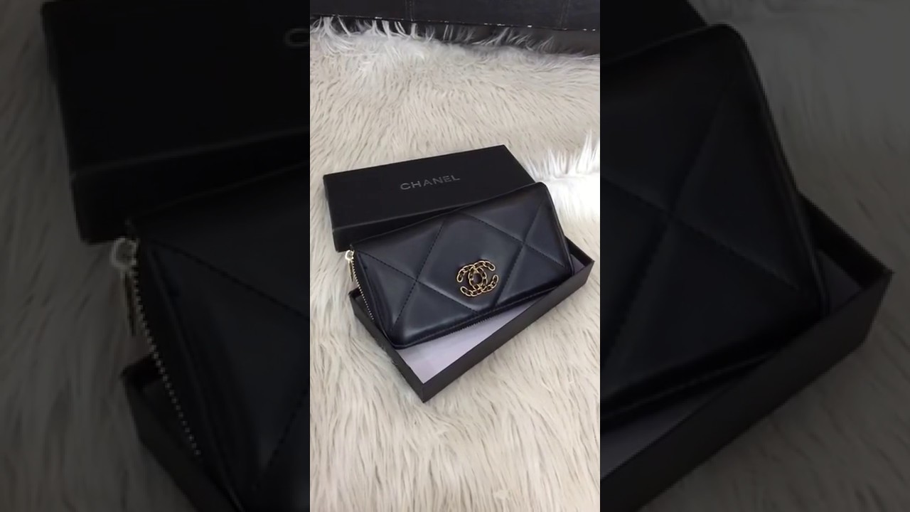 Dompet Chanel 19 Long Wallet Zipper 3 - YouTube