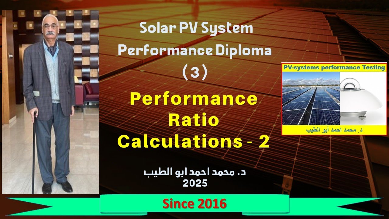 Solar PV System Performance Diploma - 3 Performance Ratio Calculations ...