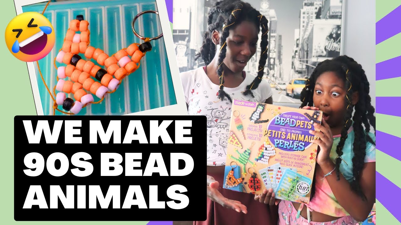 We Make 90s Bead Animal Keychains | Using Pony Beads to Make Cool ...