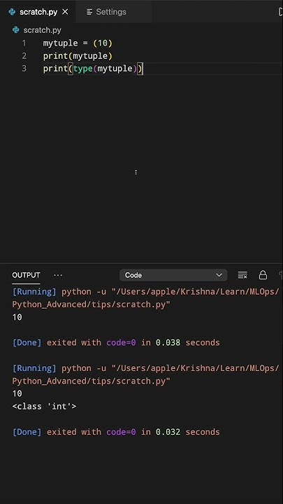 Dont Forget Comma While Creating Tuple Objects In Python Python Programming Youtube 
