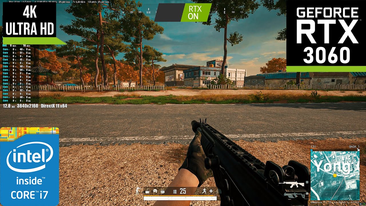 PUBG : RTX 3060 12Gb +i7 10700K ( 4K Ultra Realistic Graphics ) - YouTube