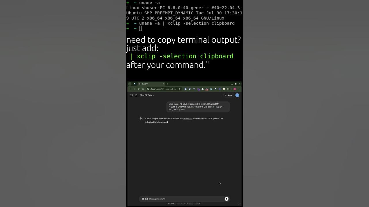 How to copy your CLI output to clipboard? X11-version - YouTube