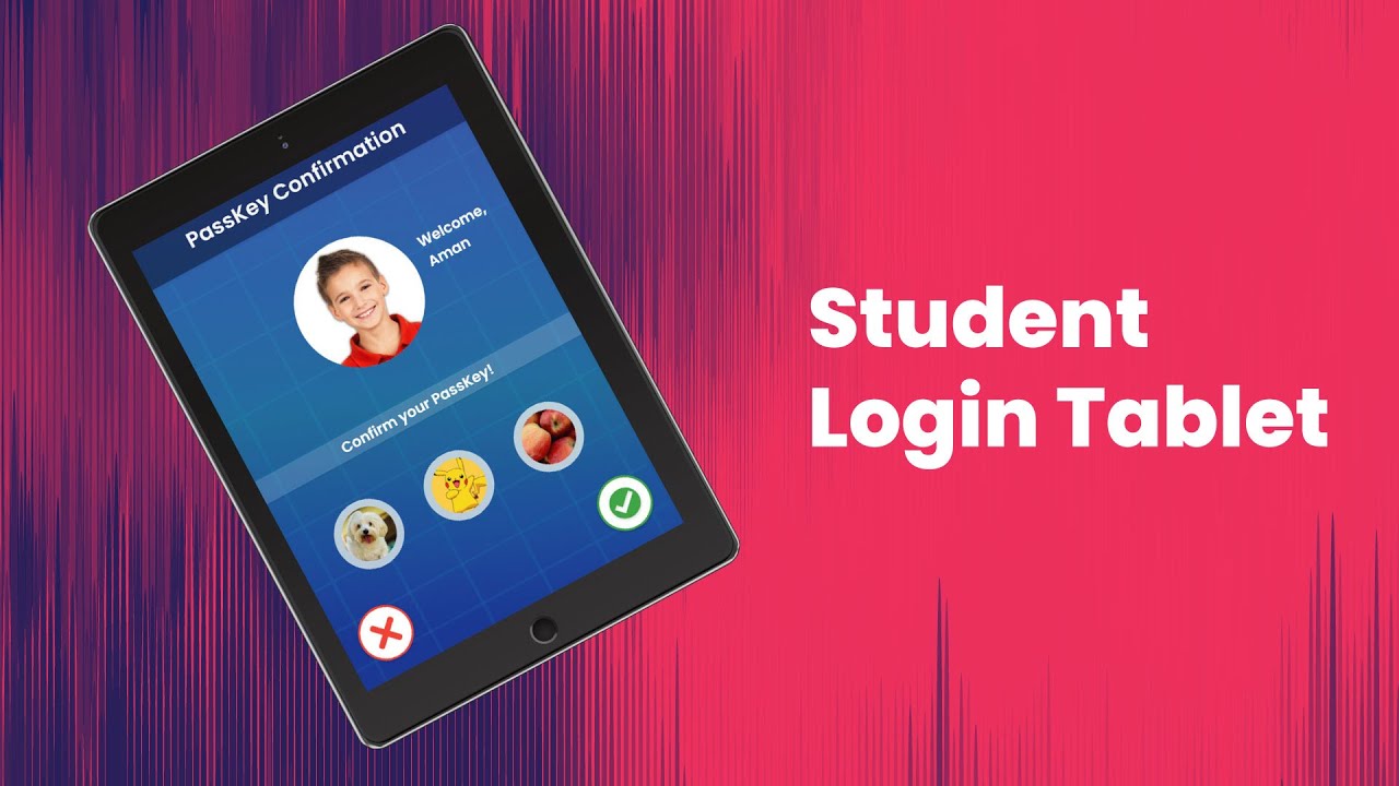 Kids Login UI Design for Tablet - YouTube