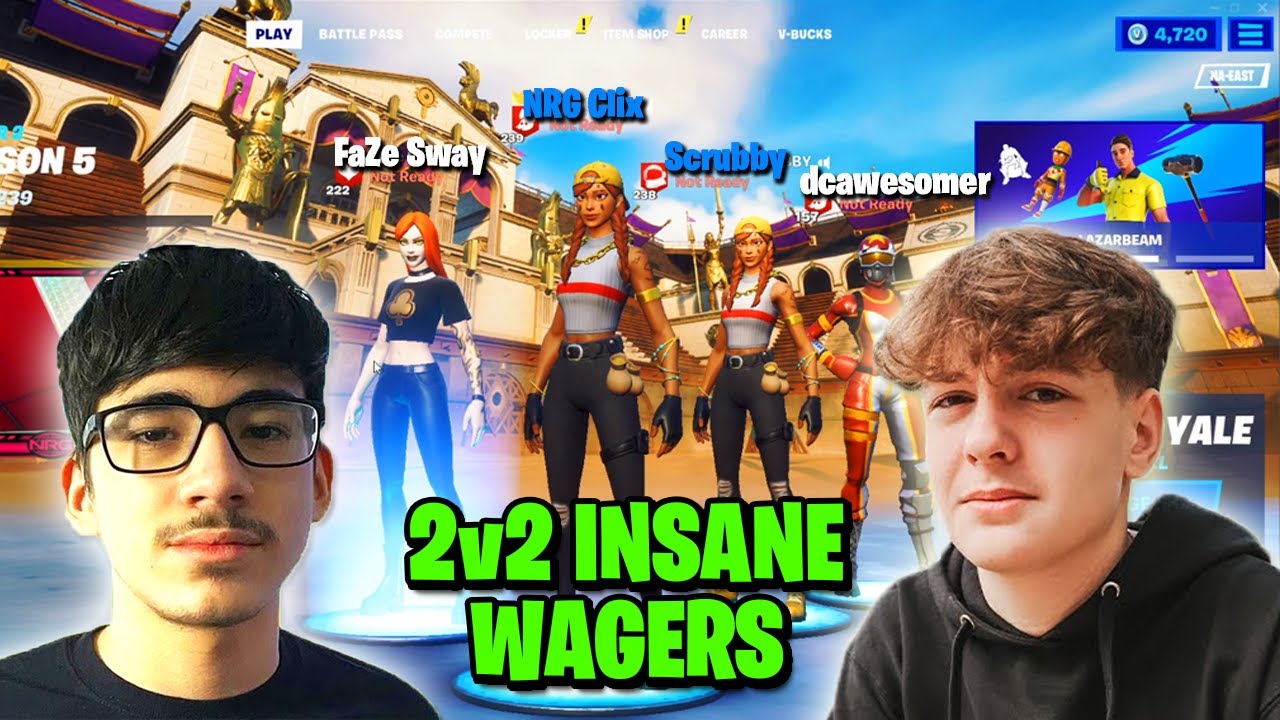 FaZe Sway & DCawesomer Full tryhard after being challenged by Clix ...