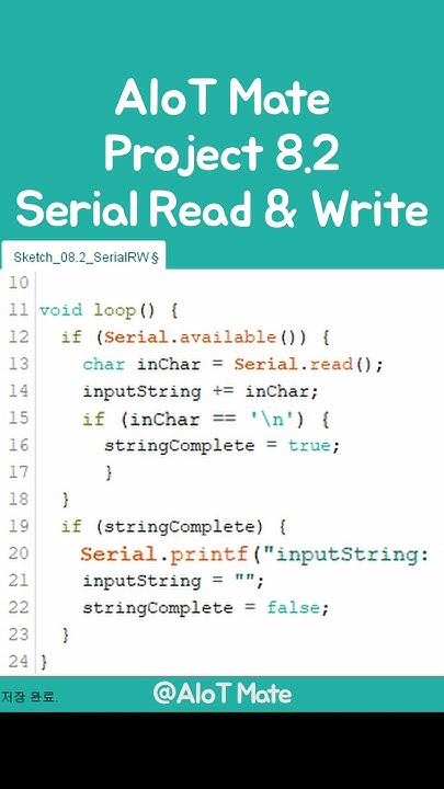 Project 8.2 Serial Read & Write | #serial #print #esp32 #arduino #프로젝트 ...