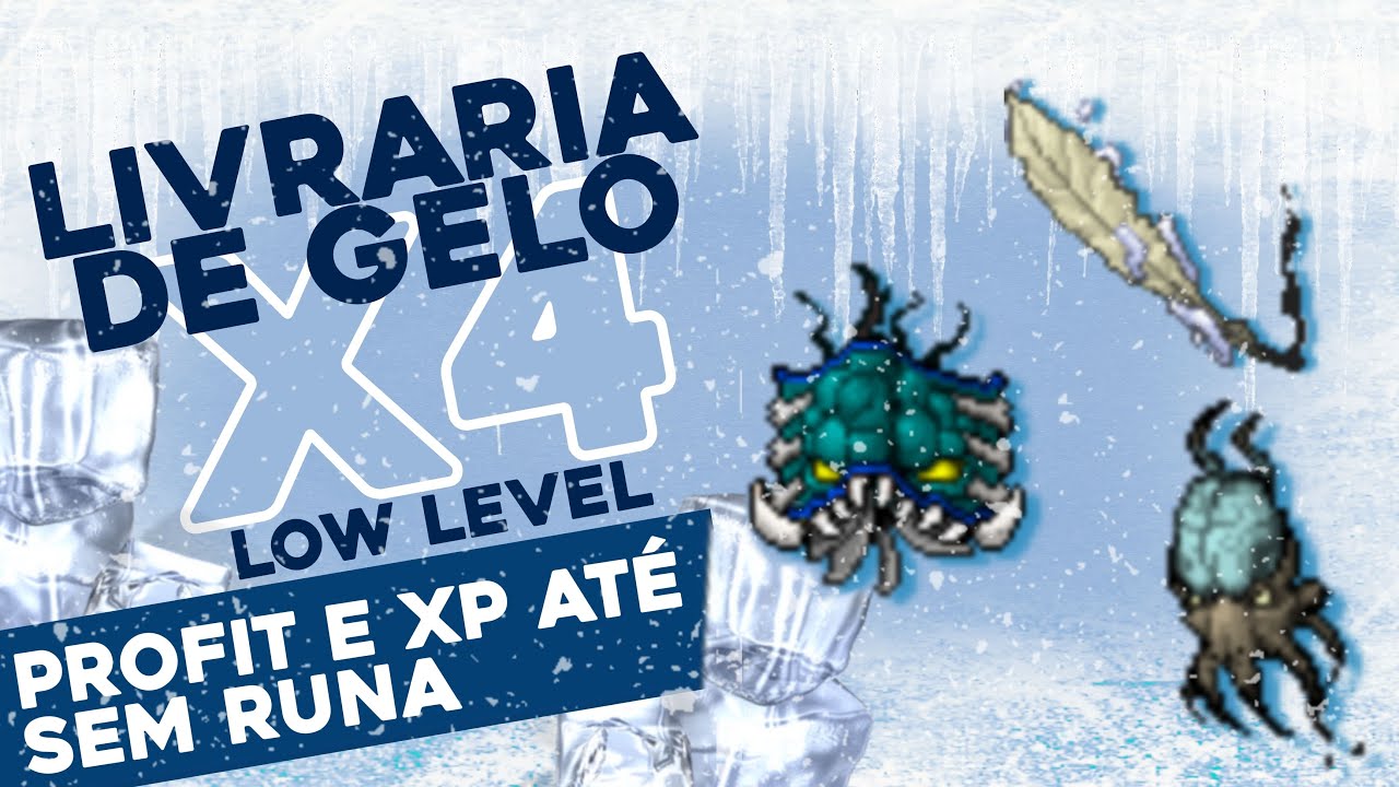 [TIBIA] HUNT LIVRARIA DE GELO X4 - LOW LEVEL E SEM RUNA - PT 350+ (ICE ...