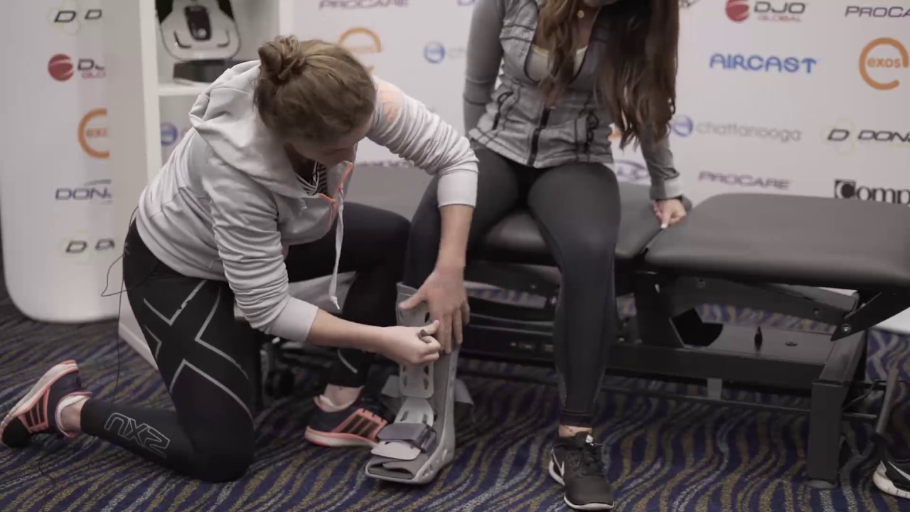 Aircast AirSelect Boot for Ankle Injuries - Bay Active Physio - YouTube