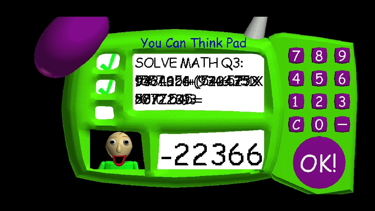 Baldi's basics classic secret impossible question!! - YouTube