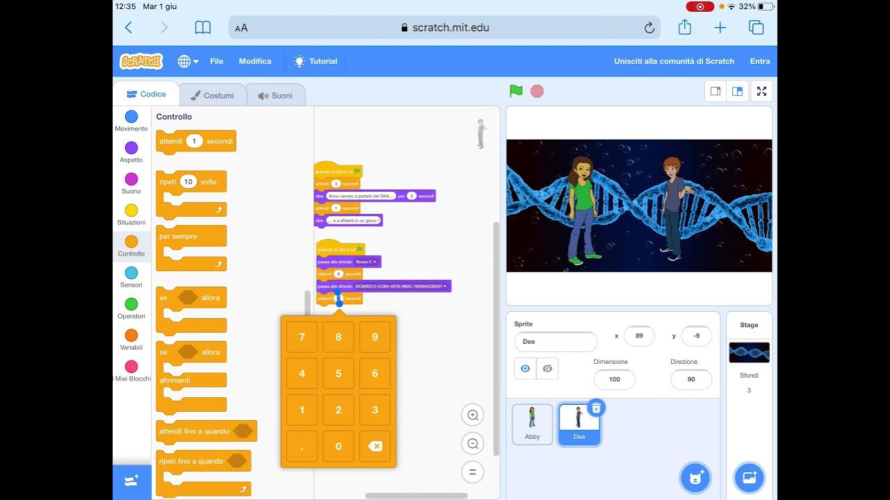 Codeisloading Webinar Italy Team - Scratch 7 The Structure of DNA - YouTube
