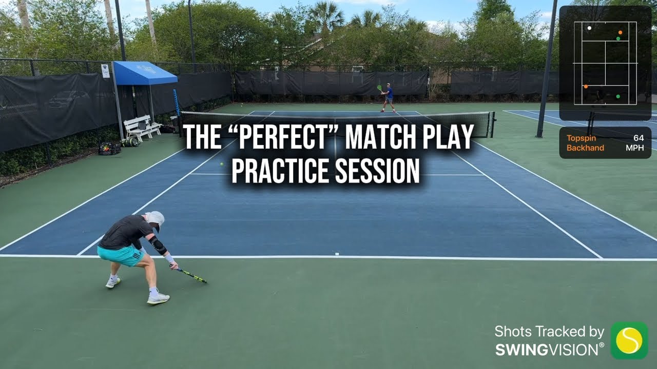 🎾EPIC match play practice session! So DIALED I could do NO WRONG. UTR ...