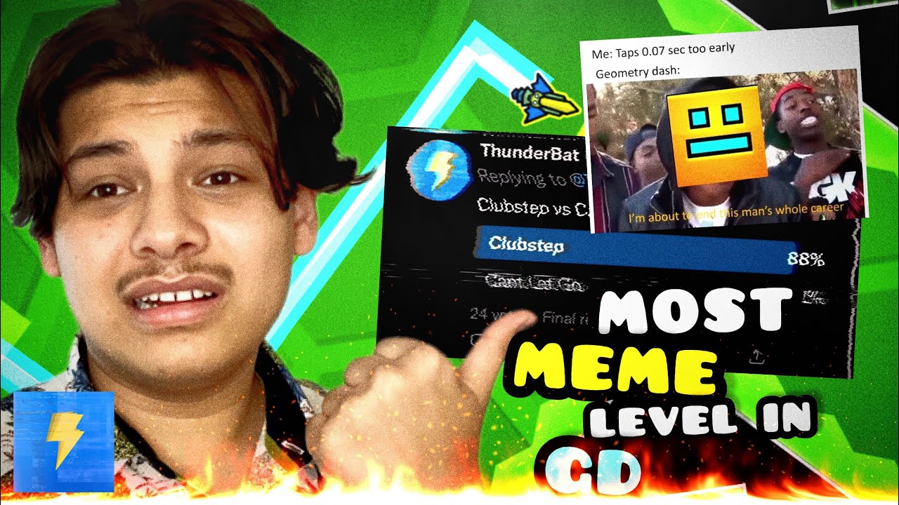 GD TWITTER says the MEMEIEST level in GEOMETRY DASH is… - YouTube