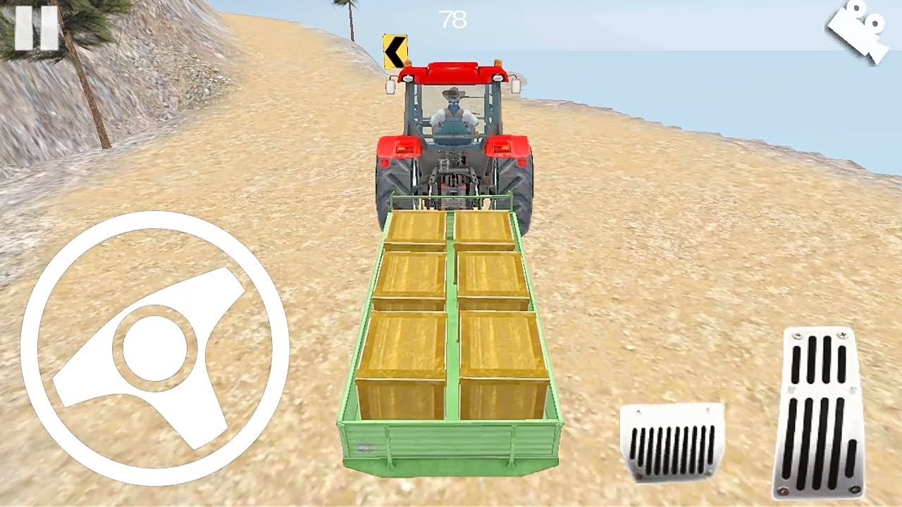 Real Tractor Trolley Transport Driver 3D Simulator Game || Tractor ...