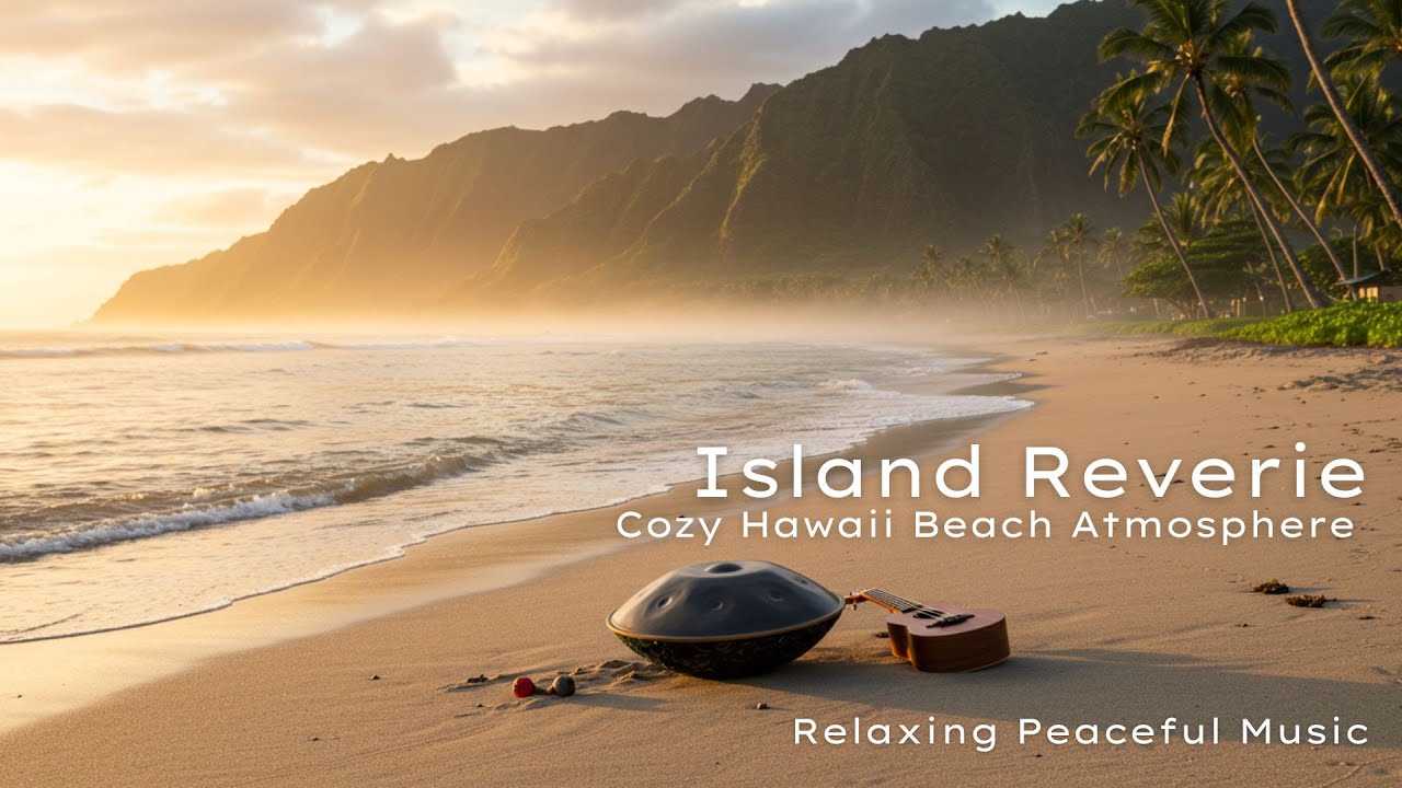 [1hr] Island Reverie-Relax Focus Hawaii Beach Atmosphere Peaceful Music ...
