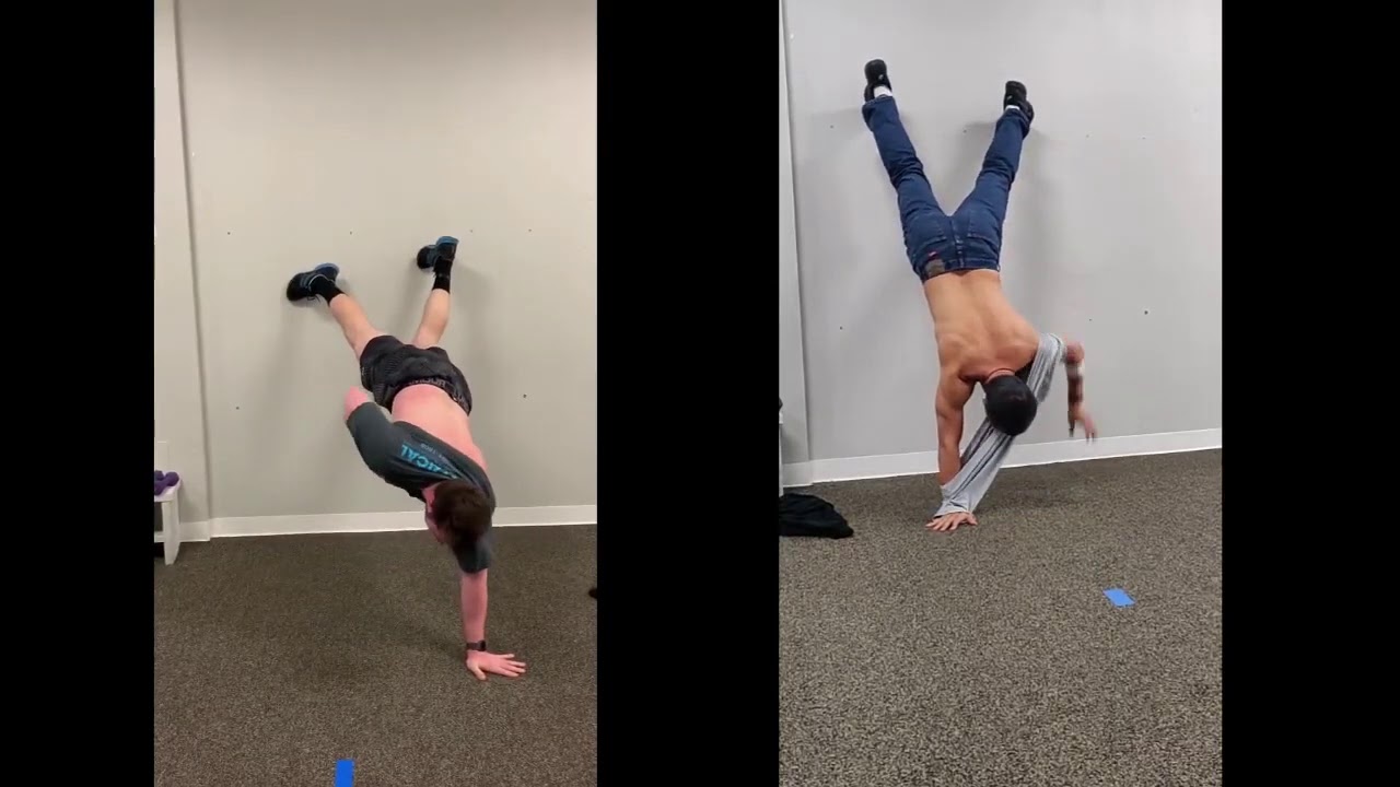 Handstand T shirt challenge - YouTube