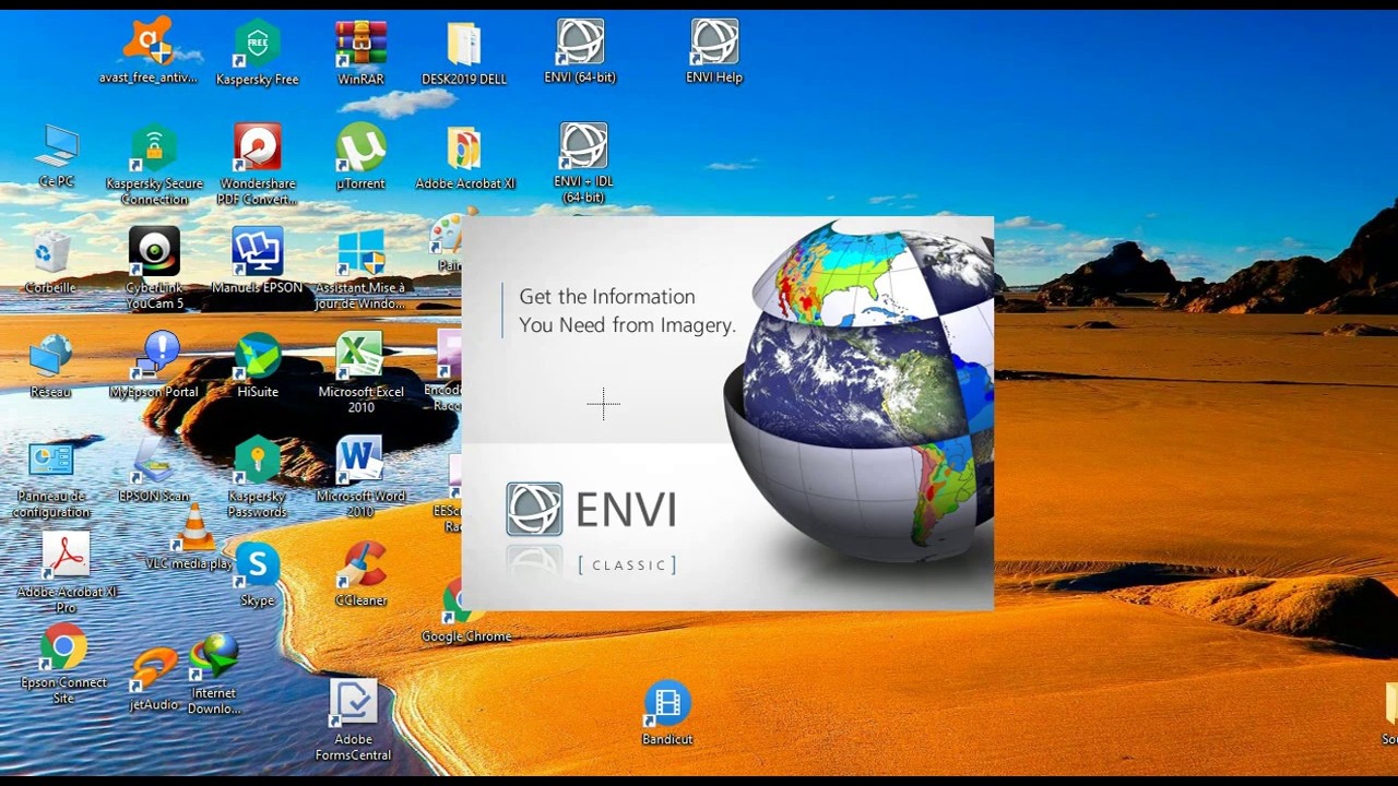 Open Image File (Ouvrir un Fichier Image) with ENVI Classic 5.3 - Gray ...