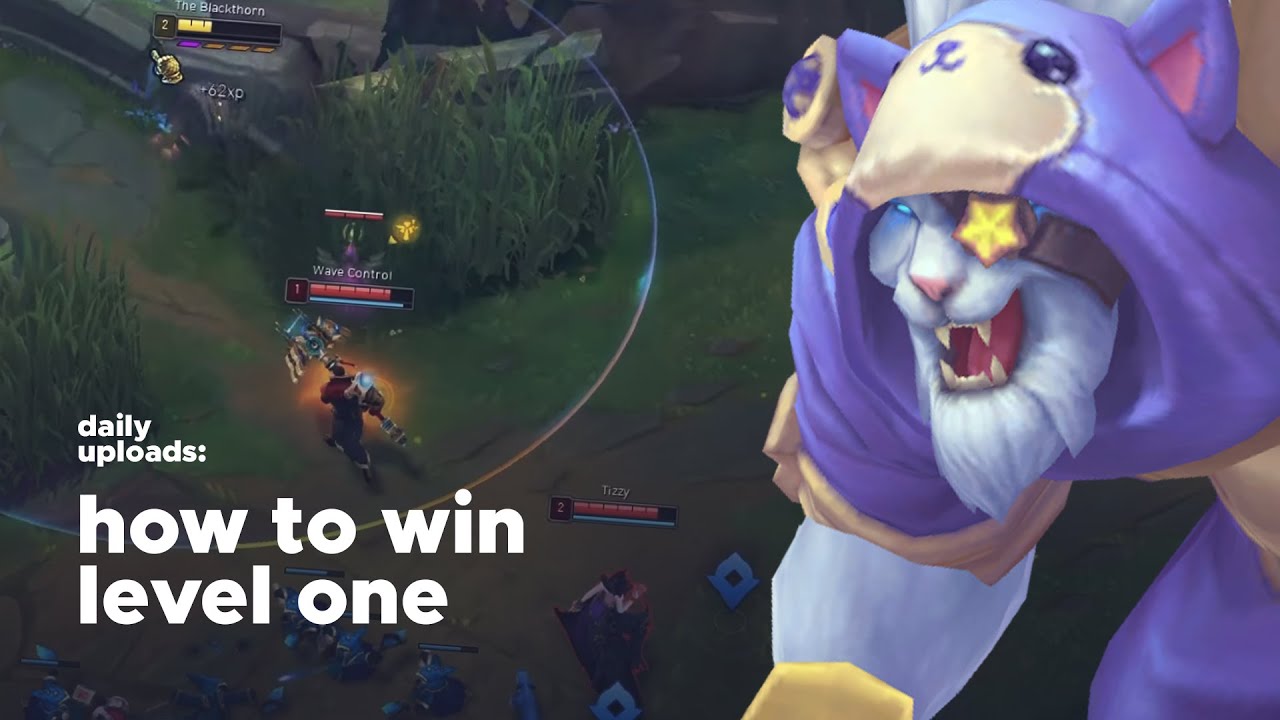 How To Win Lane At Level 1?! (Let Them Int) - YouTube