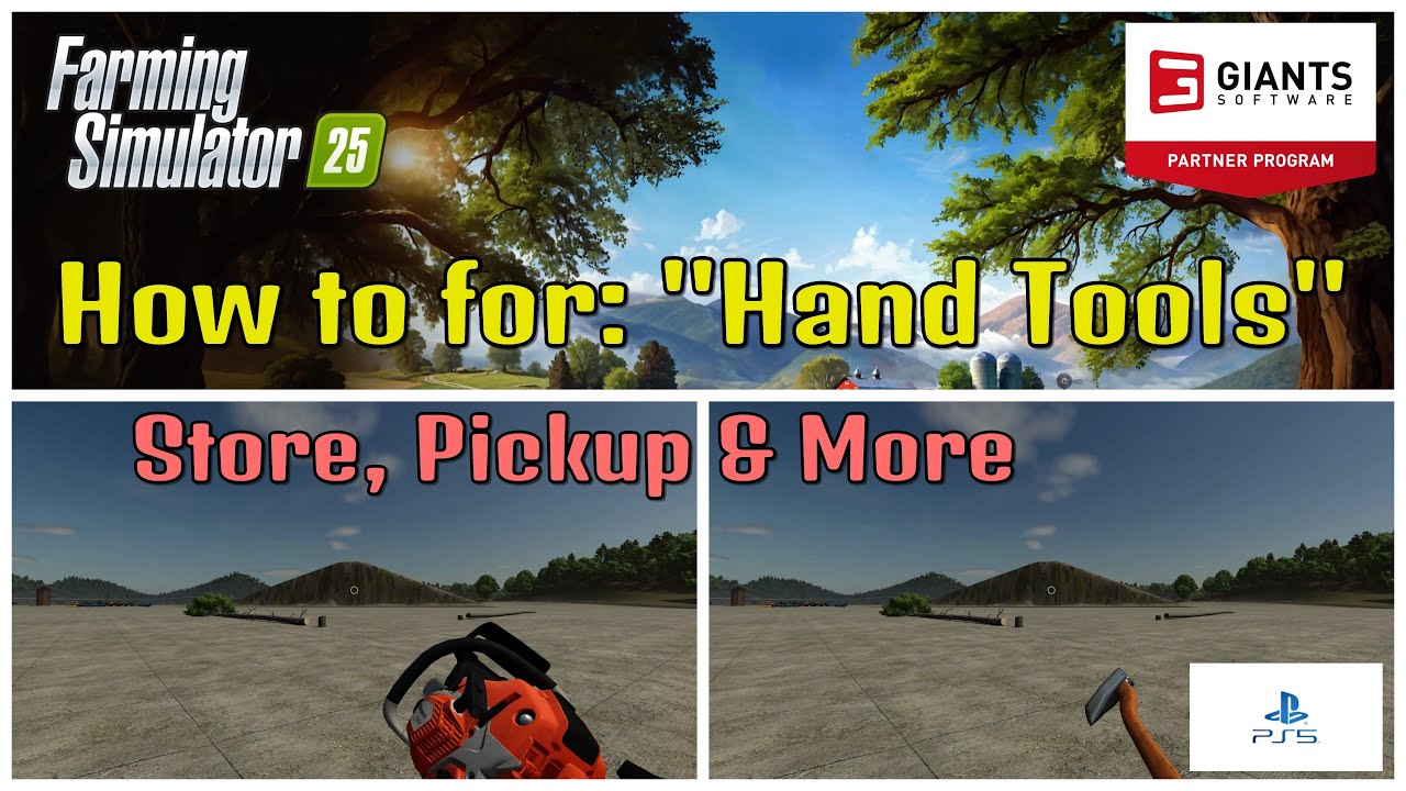 How to for Hand Tools / Store, Pickup & More / FS25 / PS5 / RustyMoney ...