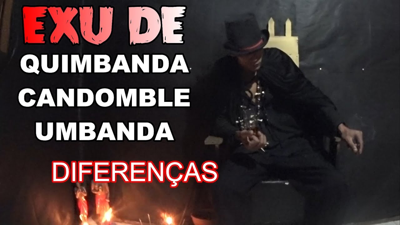 EXU DE UMBANDA QUIMBANDA E CANDOMBLE QUAL A DIFERENÇA SEU CAPA PRETA ...