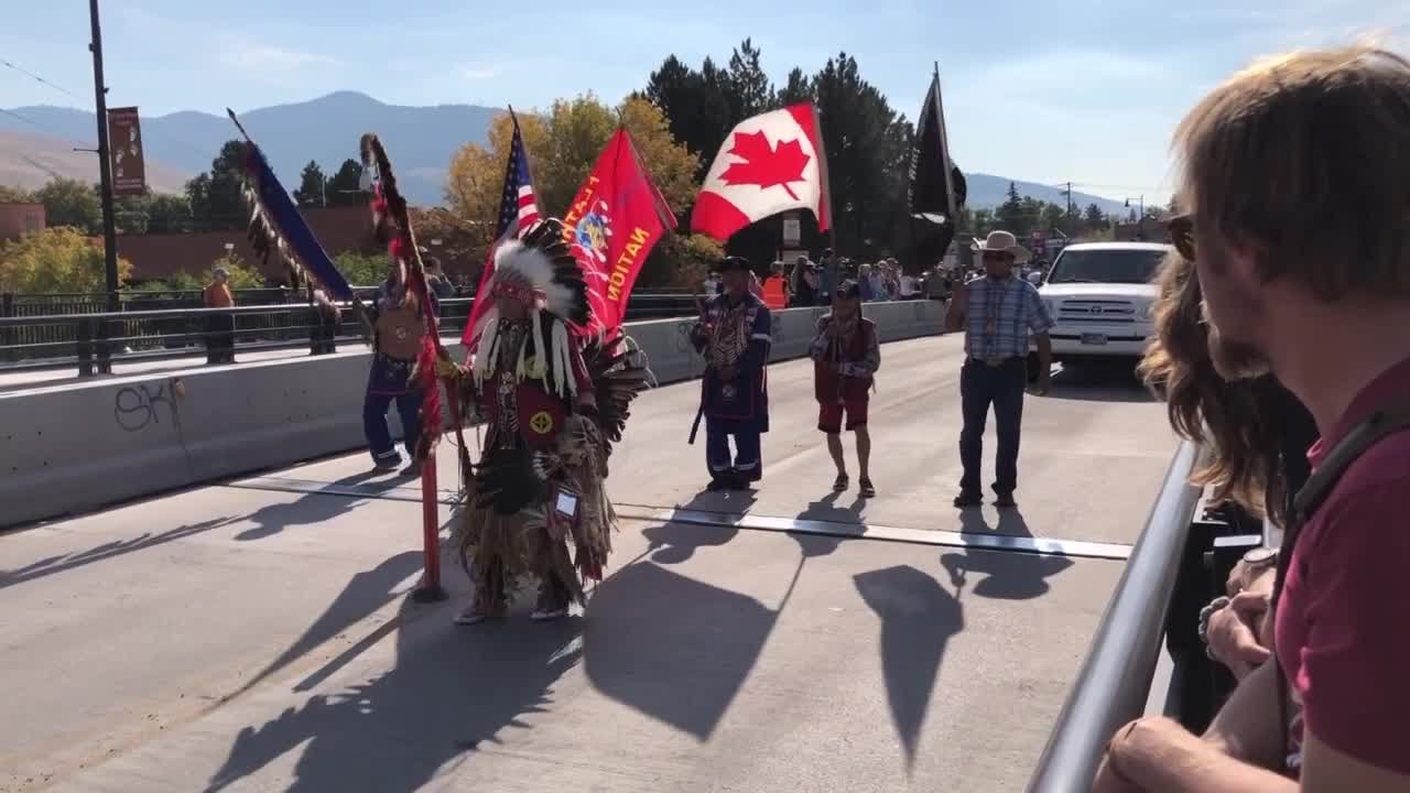 WEB EXTRA: CSKT elders and tribal members cross the Beartracks Bridge ...