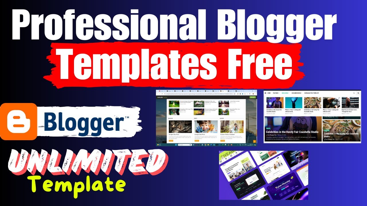 How to Download Professional blogger templates free | Unlimited ...