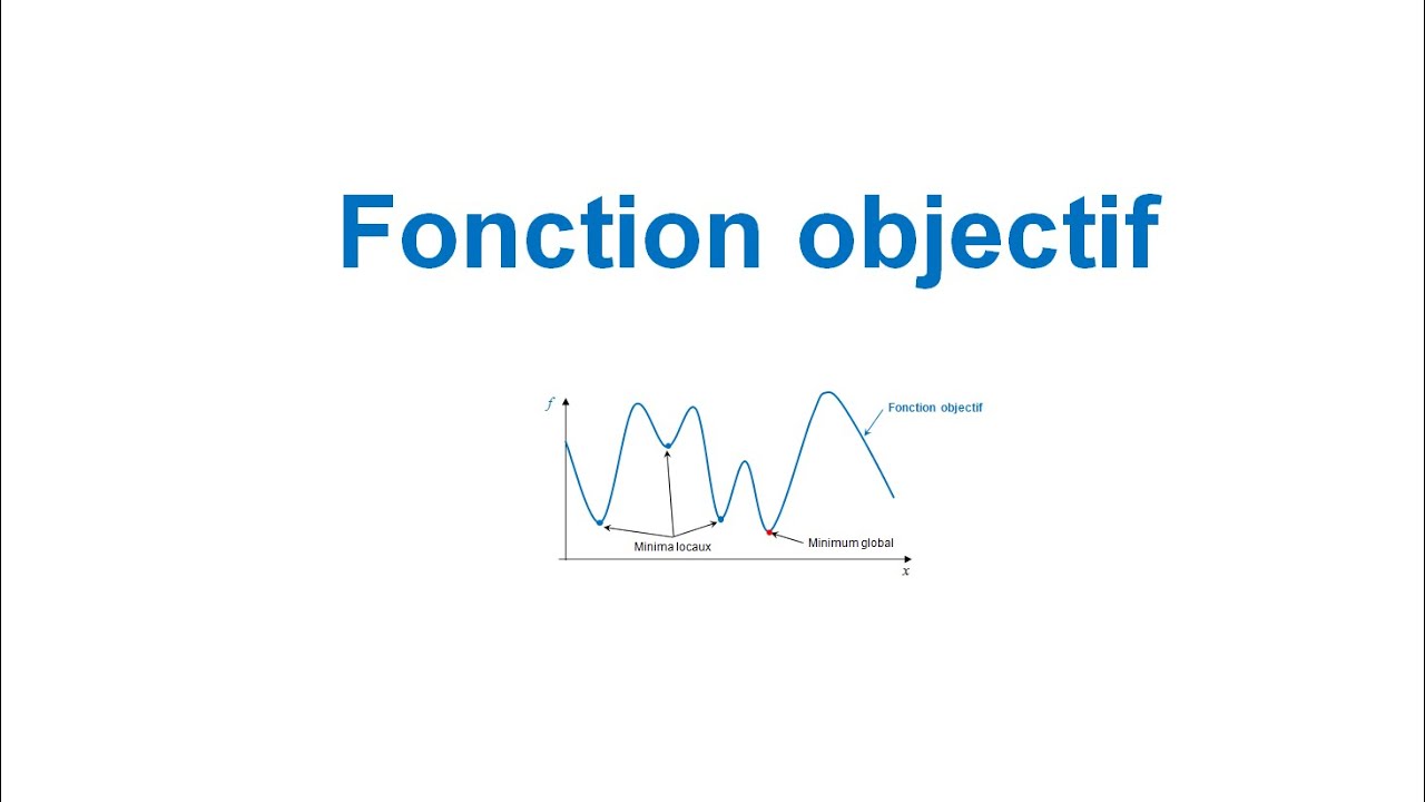 Optimisation : Fonction objectif - YouTube