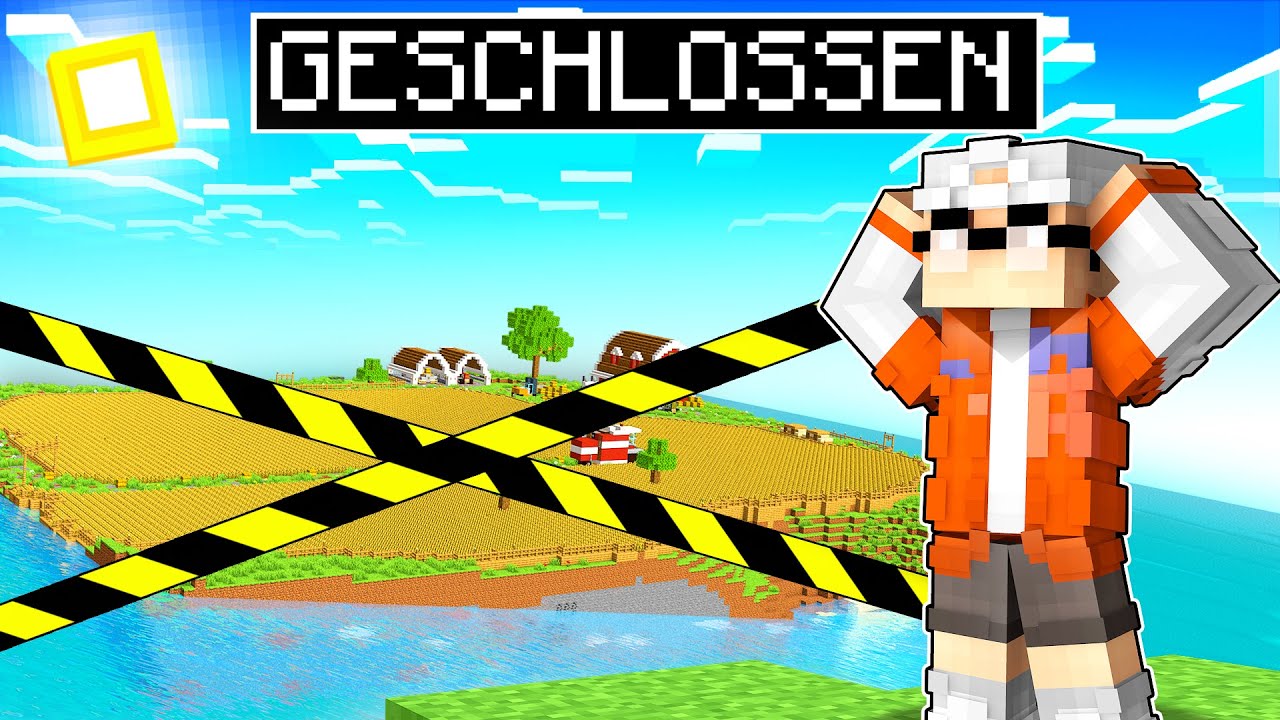 ICH SCHLIEßE MEINE INSEL! Youtuber Insel Minecraft - YouTube