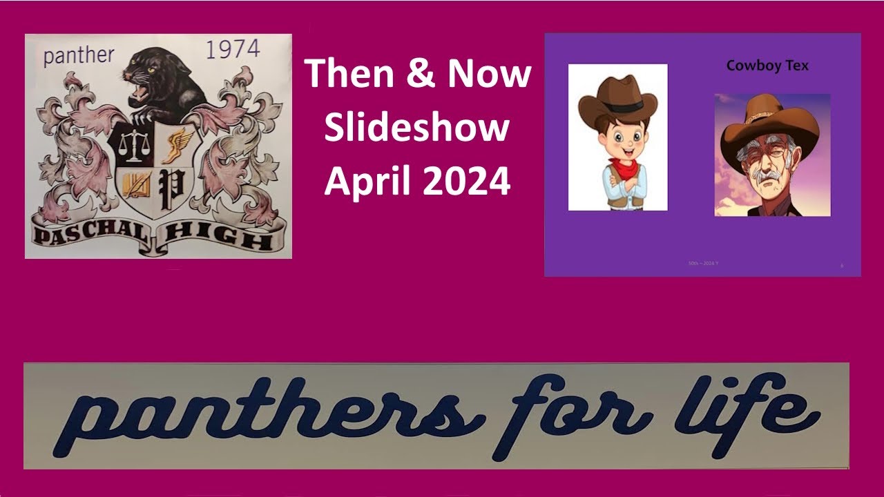 Paschal Class of '74 Then and Now Slideshow (2024) (50th Reunion) - YouTube