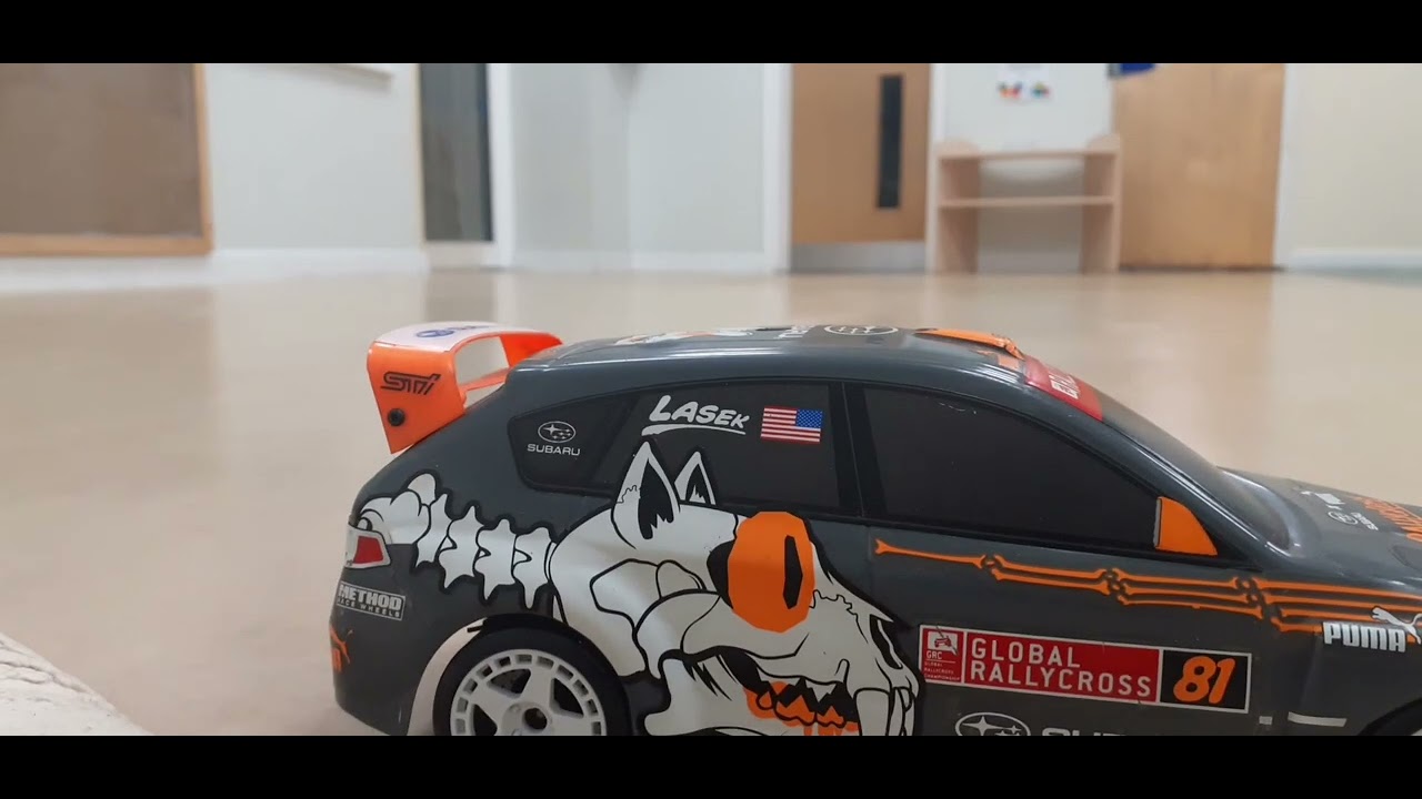 HPI micro rs4 with some drift wheels on it just though I'd see what it ...