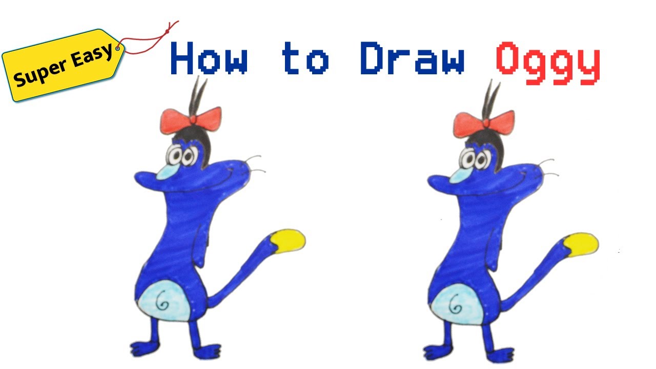 How to Draw Oggy Cartoon Charter for beginners | Easy drawing step by ...