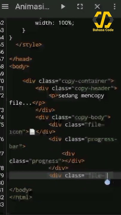 Animasi Copy File (v2)| #html #css #javascript #coding #shorts - YouTube