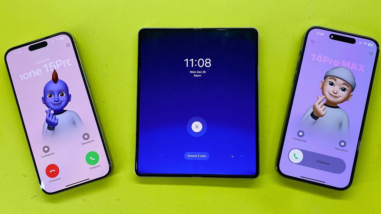 Incoming Call + Alarm Clock | IPhone 14 Pro Max + IPhone 15 Pro ...