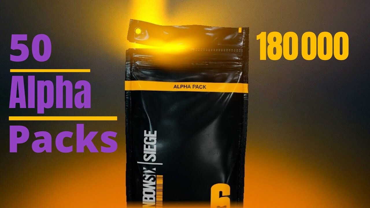 50 Alpha Packs - Rainbow Six Siege - YouTube