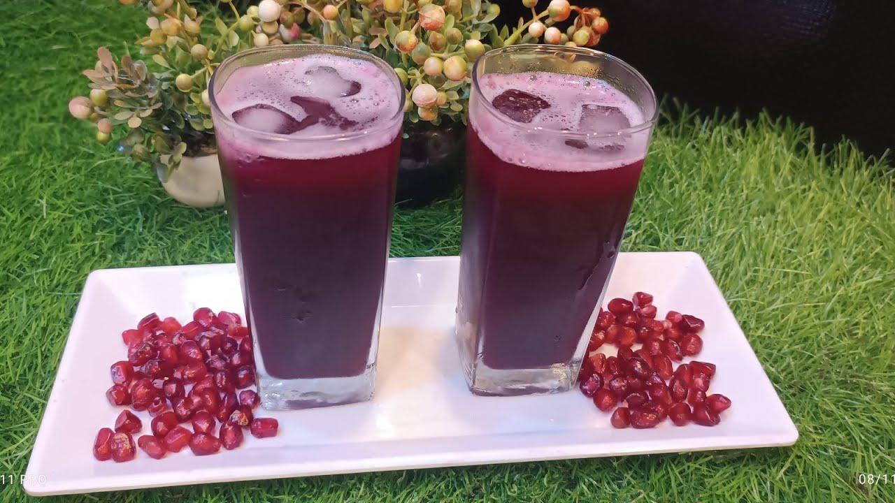 Pomegranate juice | Anar Ka juice | Anar Ka sharbat recipe by Rabi ...