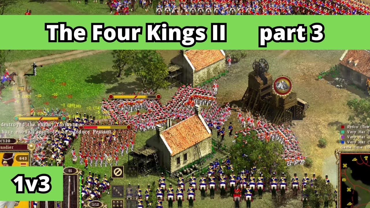 Cossacks 2 1v3 Skirmish: The Four Kings II | Britain Battle Royale | Very Hard | Part 3 - YouTube