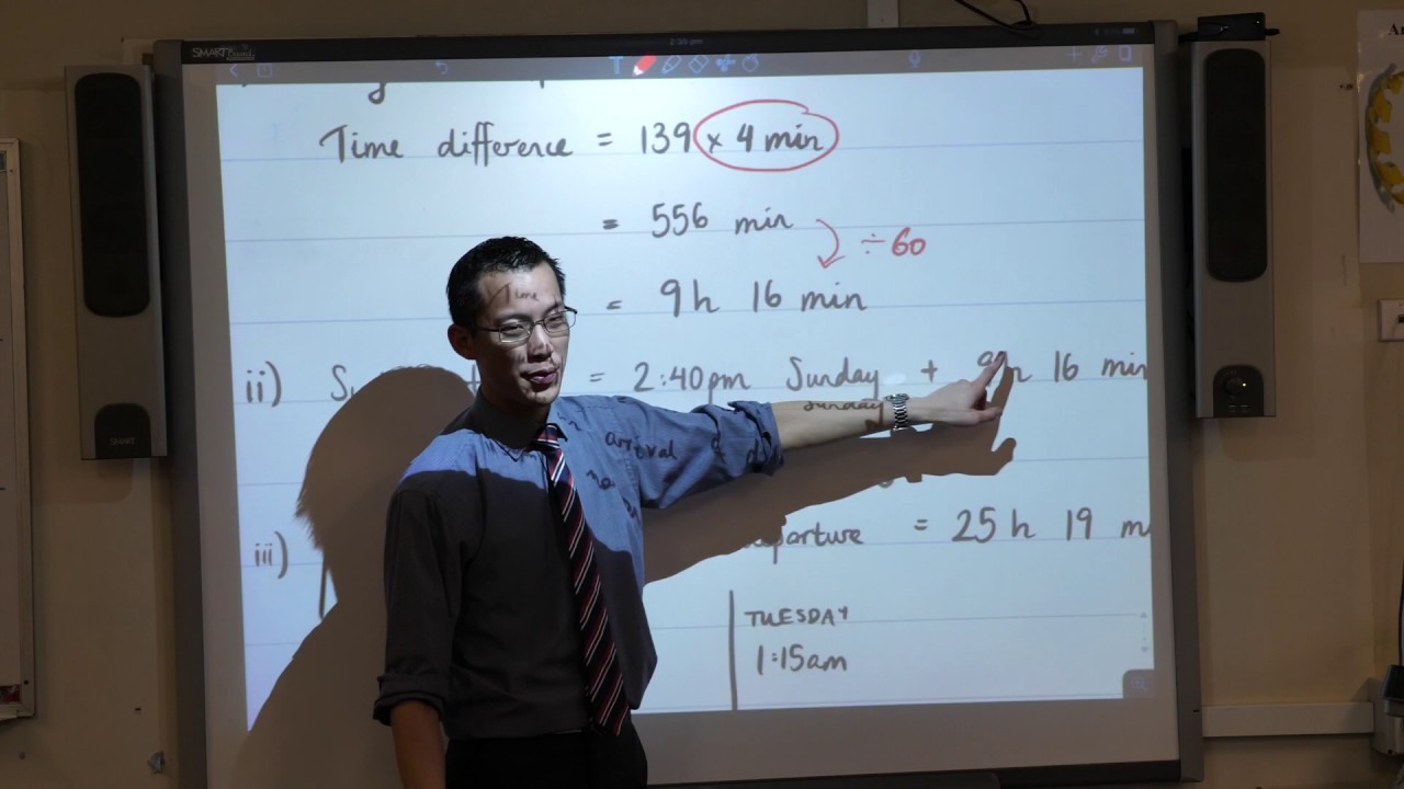 Unpacking a multi-part time zone / flight time question - YouTube