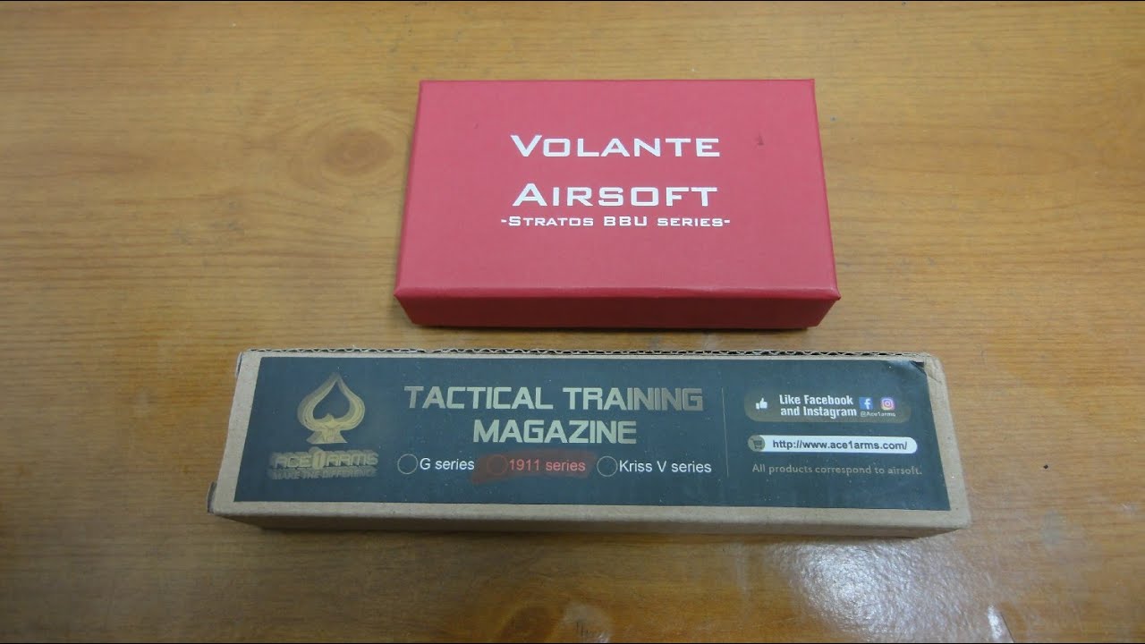 Airsoft Volante Stratos BBU for marui 1911 test - YouTube