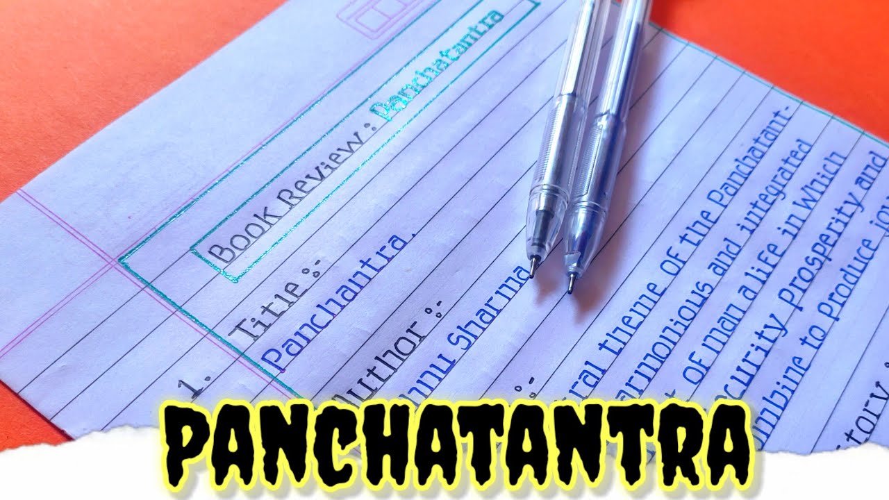 Book review in english | Book review of Panchatantra | book review ...