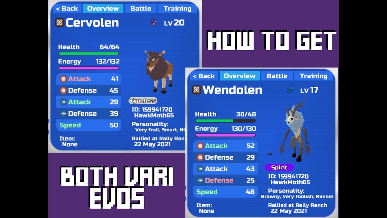 HOW TO GET BOTH NEW VARI EVOS!! WENDOLEN AND CERVOLEN!! Roblox ...