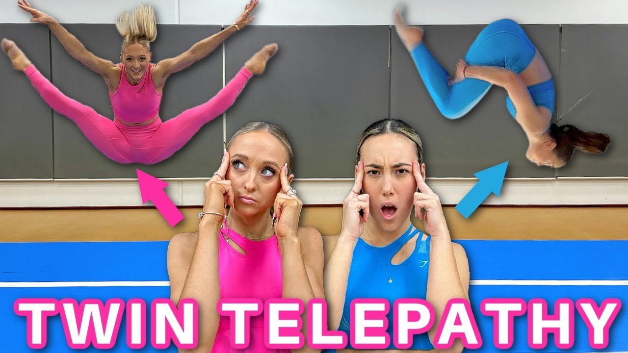 TWIN TELEPATHY TUMBLE CHALLENGE - YouTube