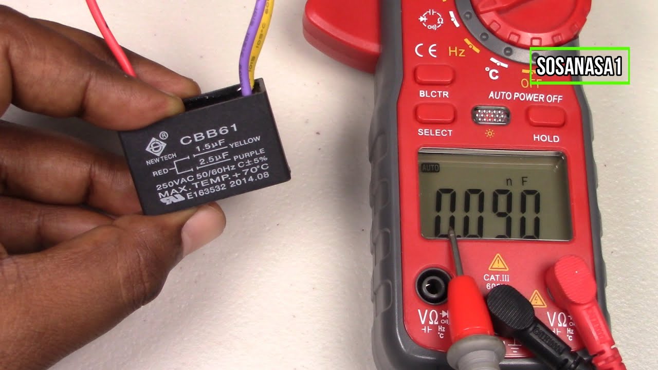 How to measure and test dual fan capacitor with advance digital ...